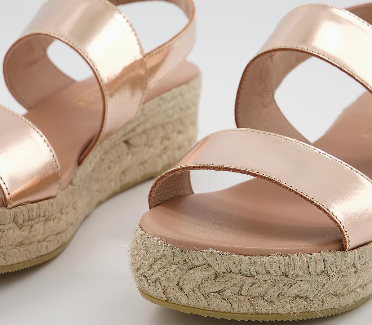 Gaimo for OFFICE Ig3 Flatform Sandals Rose Gold - Women’s Sandals
