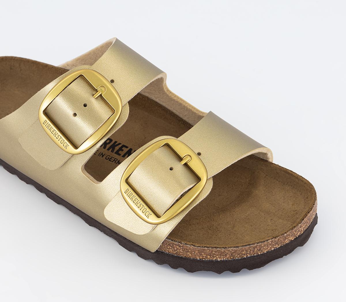 BIRKENSTOCK Arizona Big Buckle Sandals Metallic Gold - Women’s Sandals