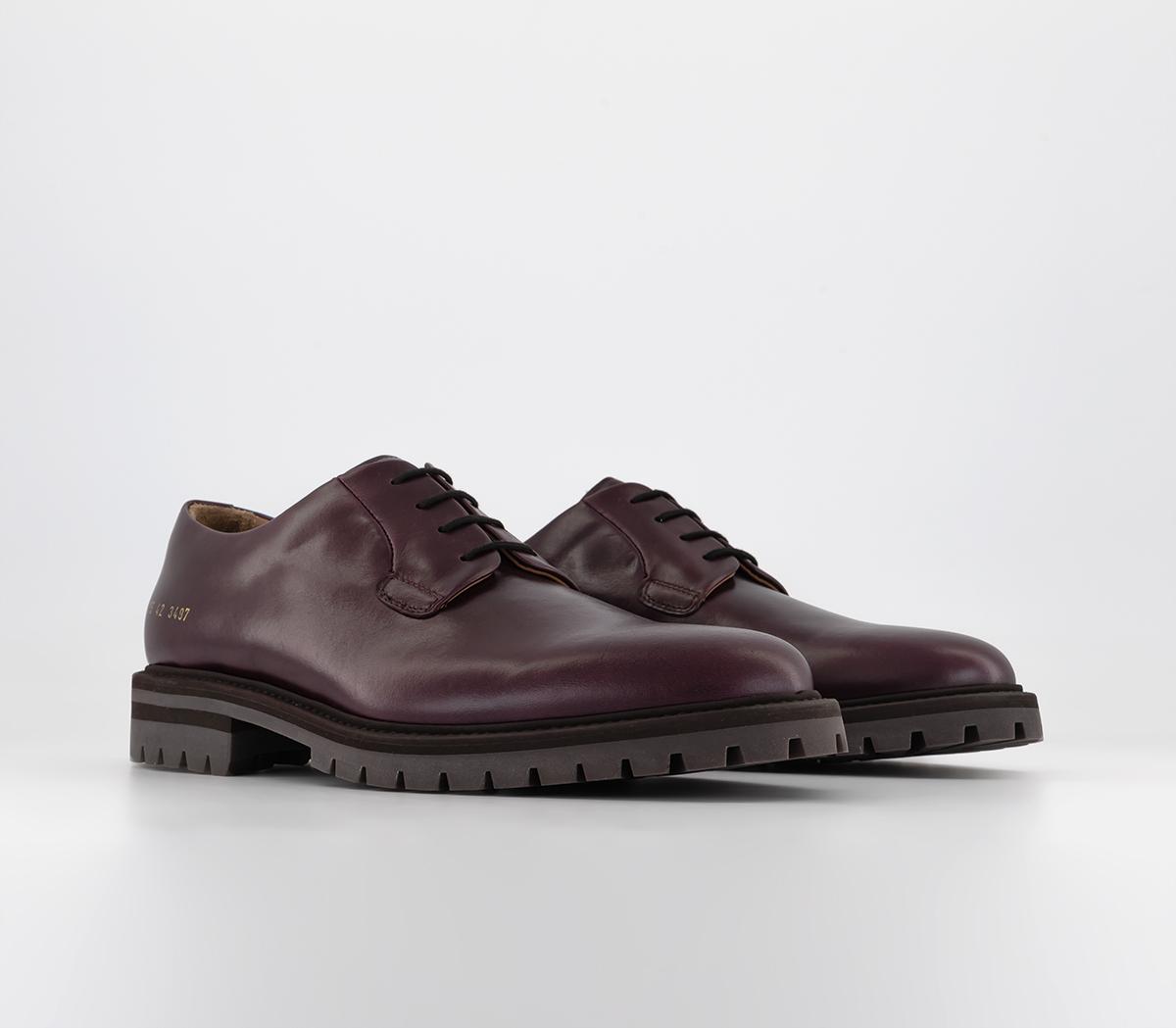 Common Projects Derby Shoes Oxblood - Men’s Smart Shoes