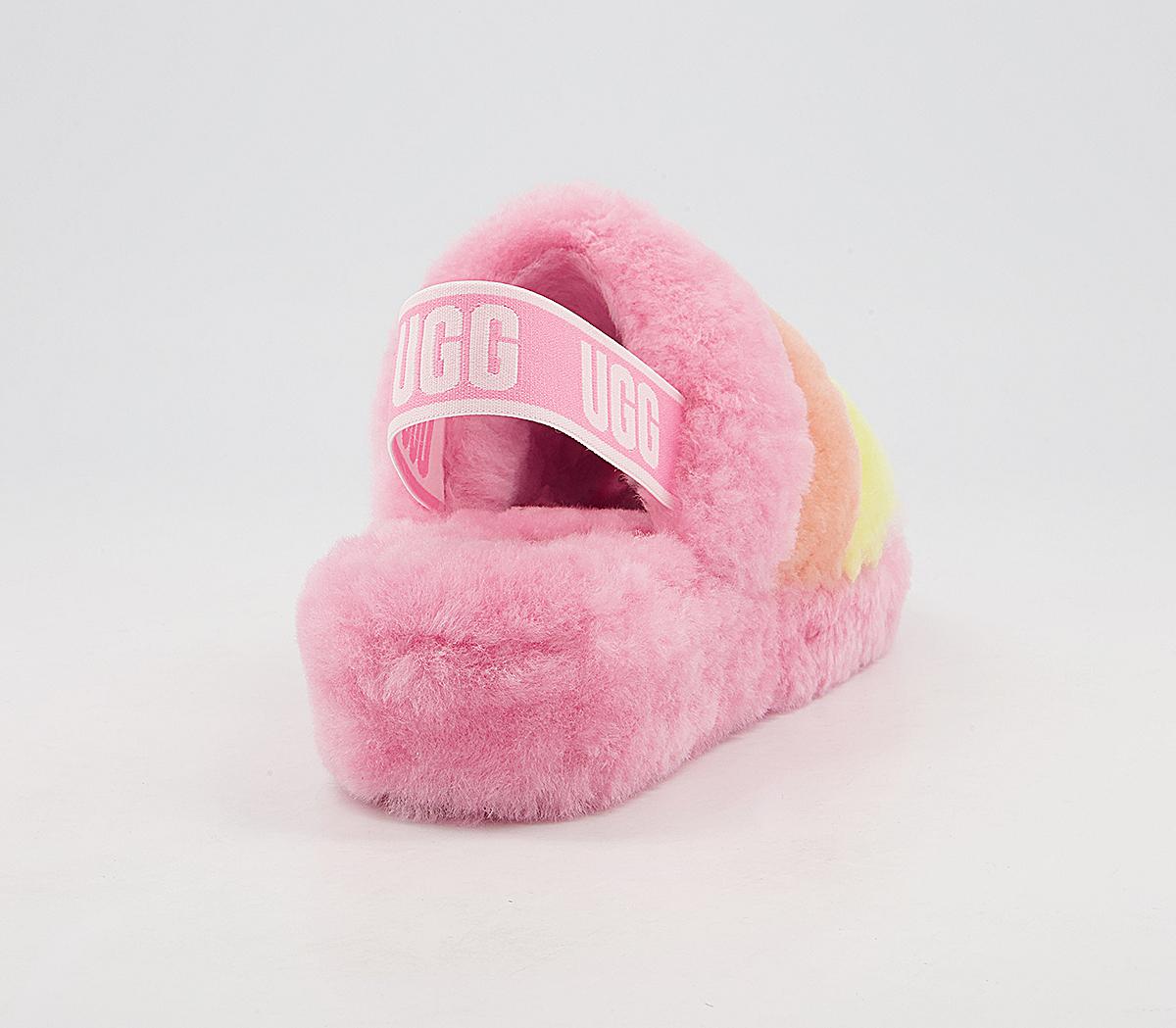 UGG Fluff Yeah Slides Sachet Pink Multi - Women's Slippers