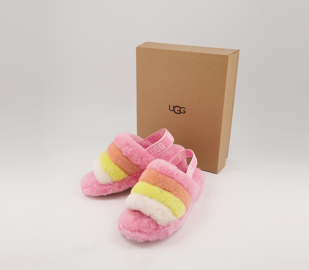 UGG Fluff Yeah Slides Sachet Pink Multi - Women's Slippers
