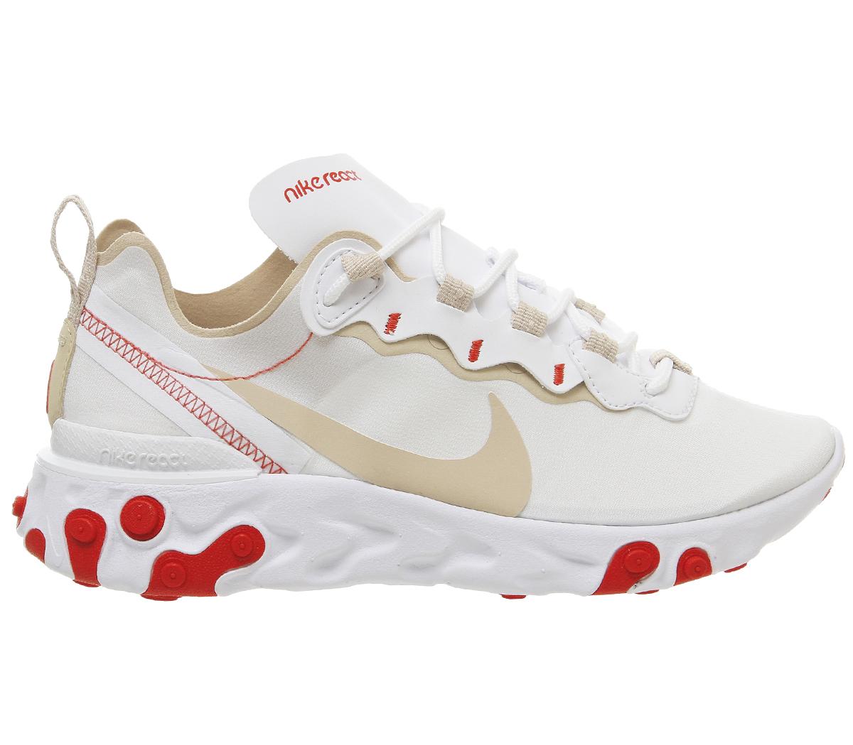 Nike Element React 55 White Desert Ore White Ember Glow - Men's Trainers