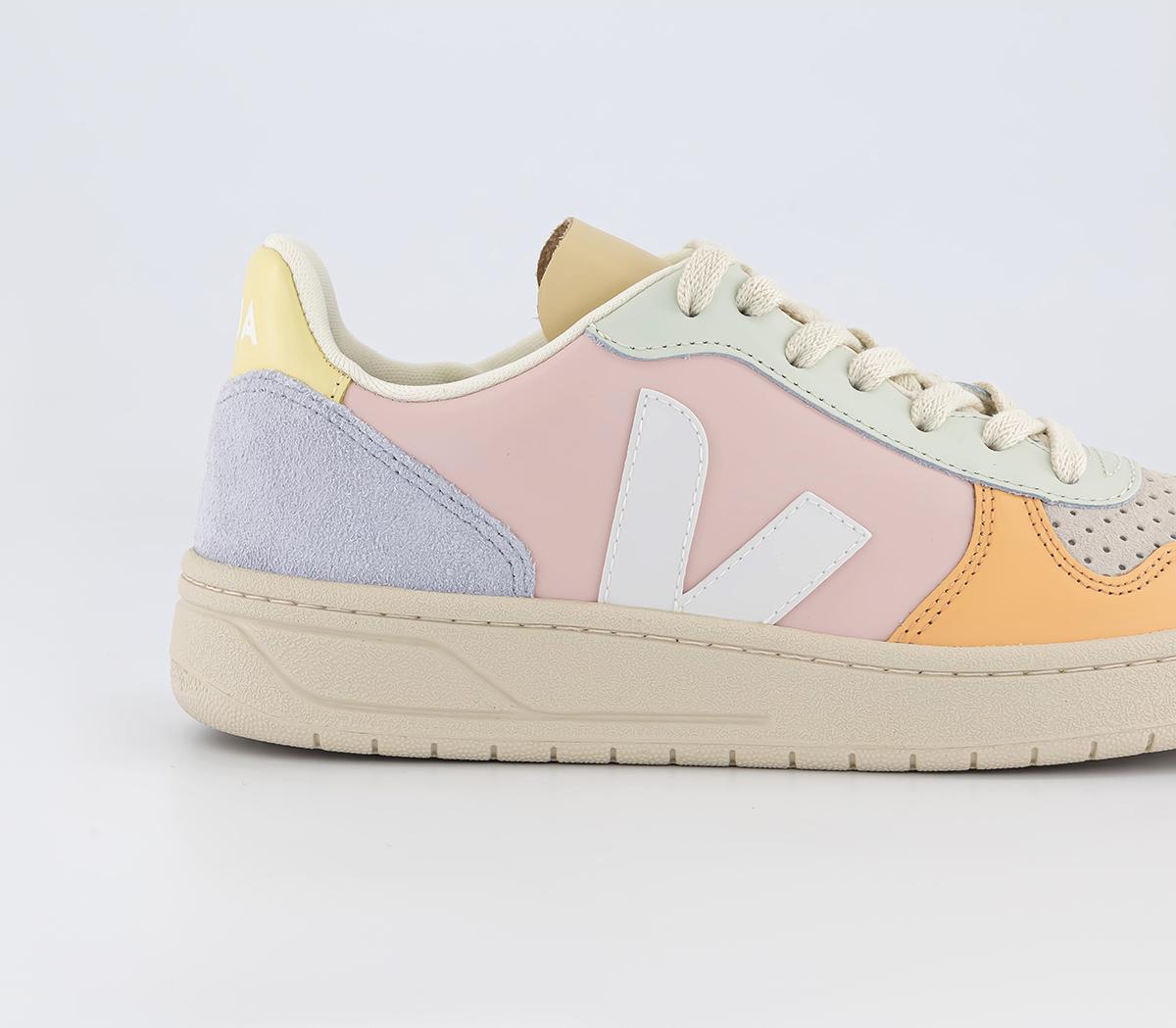 VEJA V-10 Trainers Petale White Multico F - Pastel Trainers & Shoes