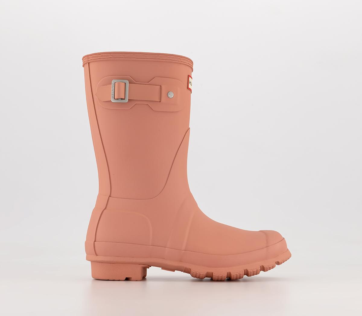Hunter Original Short Wellies W Pink - Women's Ankle Boots