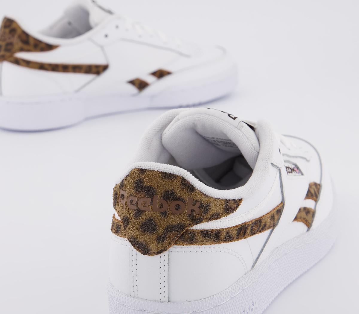 Reebok Revenge Plus Trainers White Natural Leopard Print - Women's Trainers