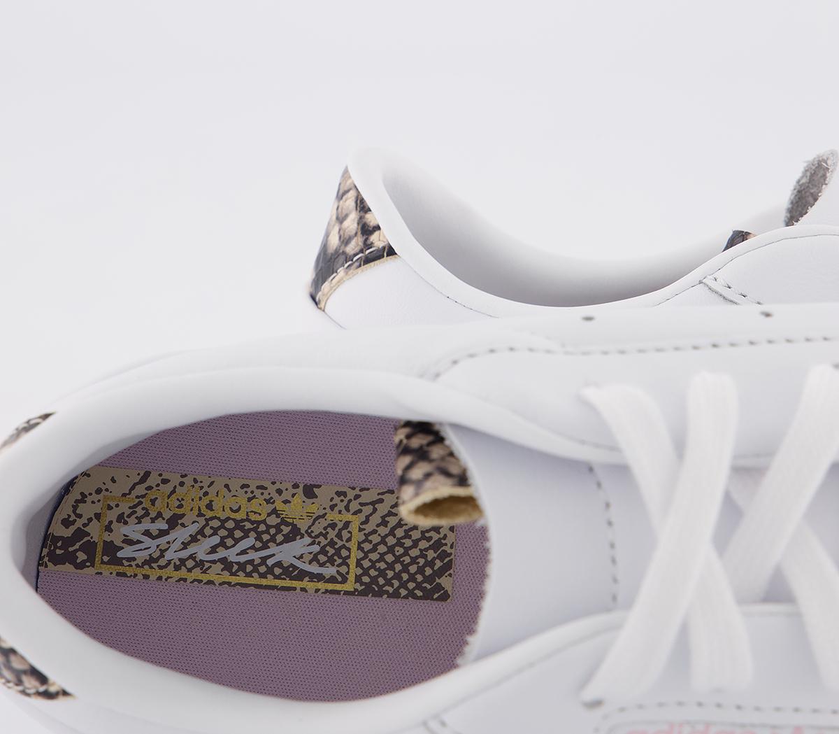 adidas Sleek Trainers White Clear Pink Snake Print Exclusive - Women's ...