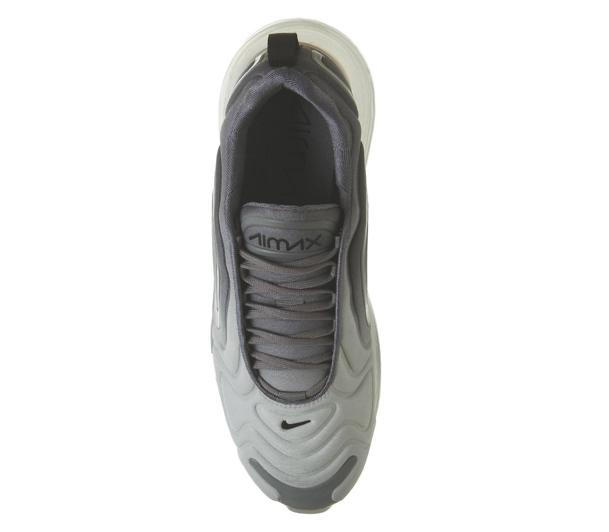 Nike Air Max 720 Trainers Anthracite Black Metallic Silver - Nike Air Max