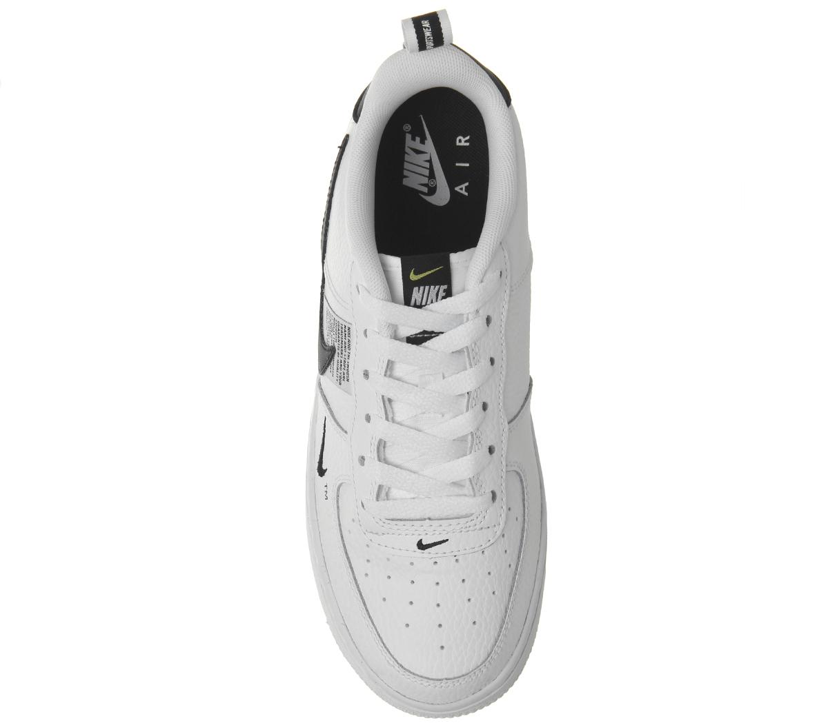 Nike Air Force 1 Lv8 Gs Trainers White White Black Tour Yellow - Women ...