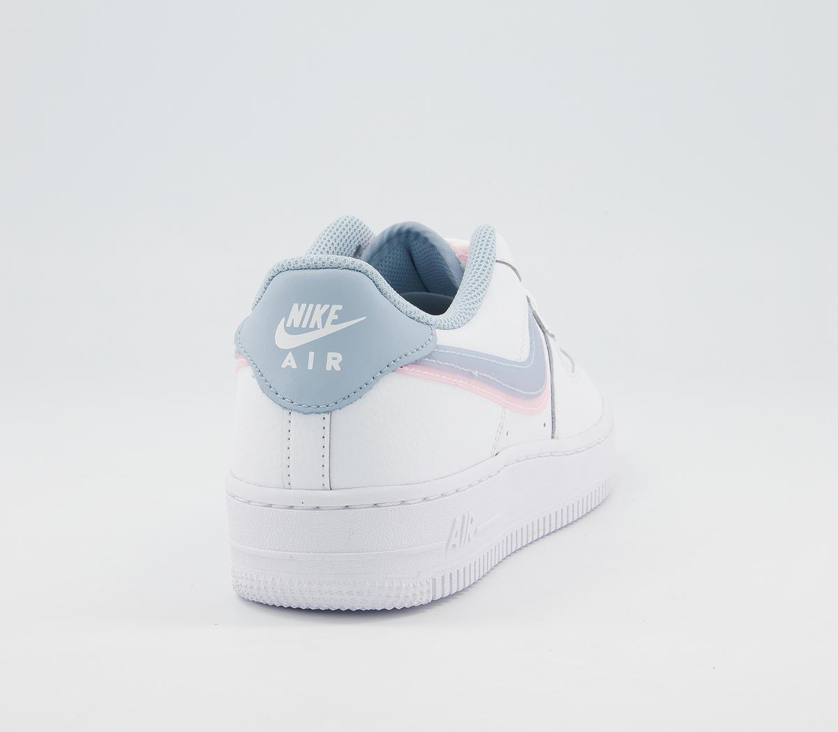Nike Air Force 1 Lv8 Gs Trainers White Armory Blue Arctic Punch - Women ...
