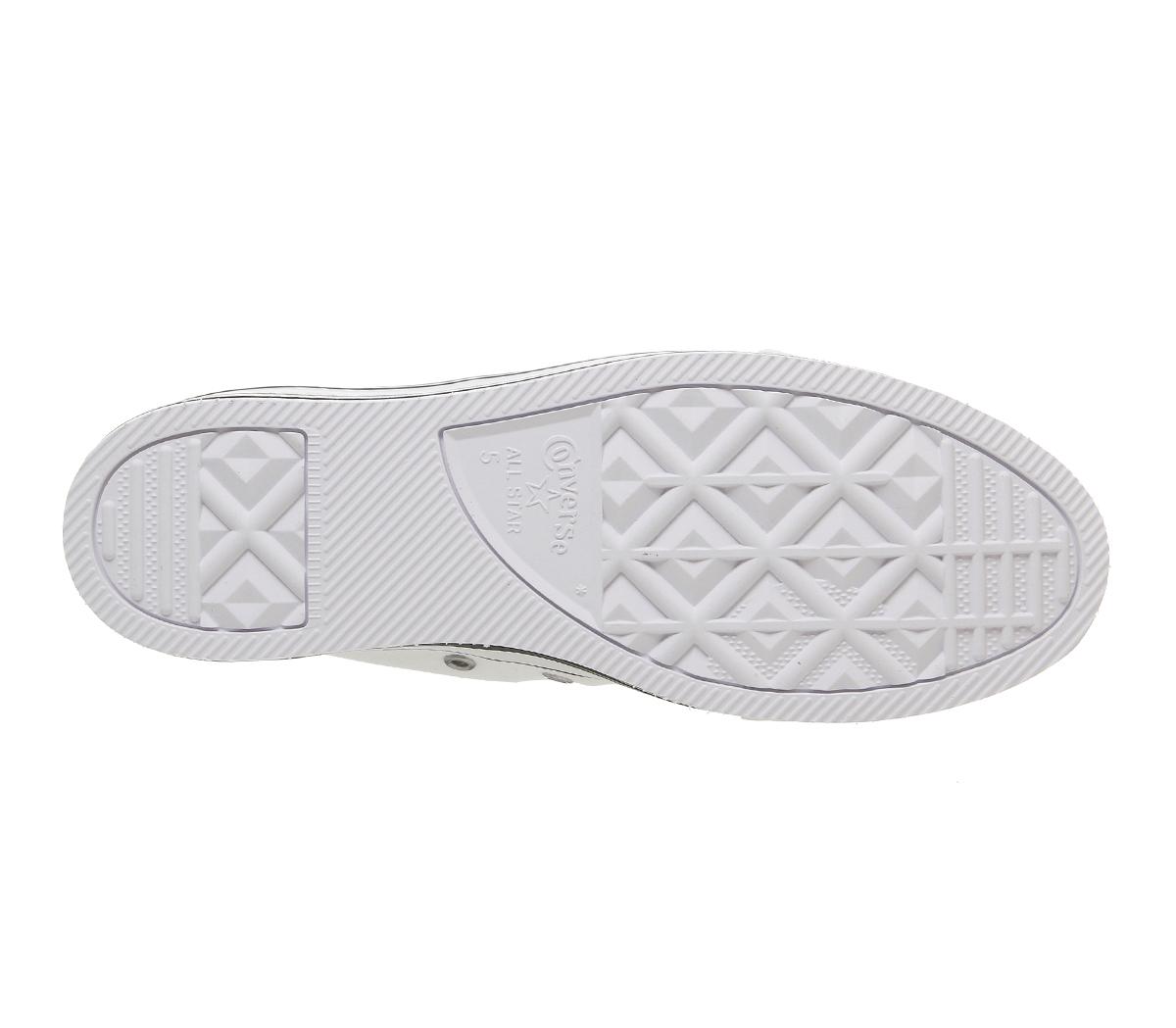 Converse Chuck Taylor Platform Layer Ox Trainers White Black - Women's ...
