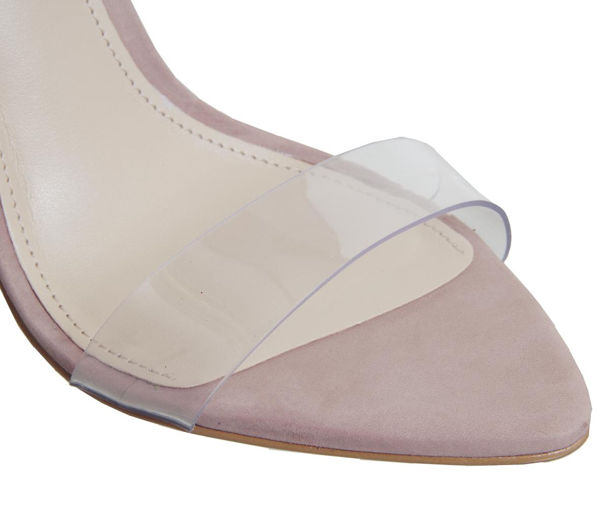 OFFICE Hurley Transparent Mules Beige Nubuck - High Heels