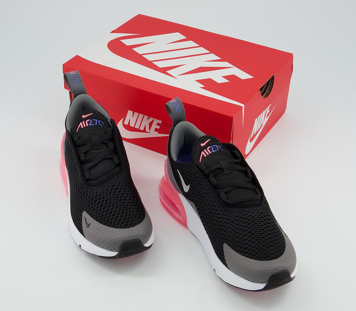 Nike Air Max 270 Ps Trainers Black Metallic Silver Smoke Grey - Unisex
