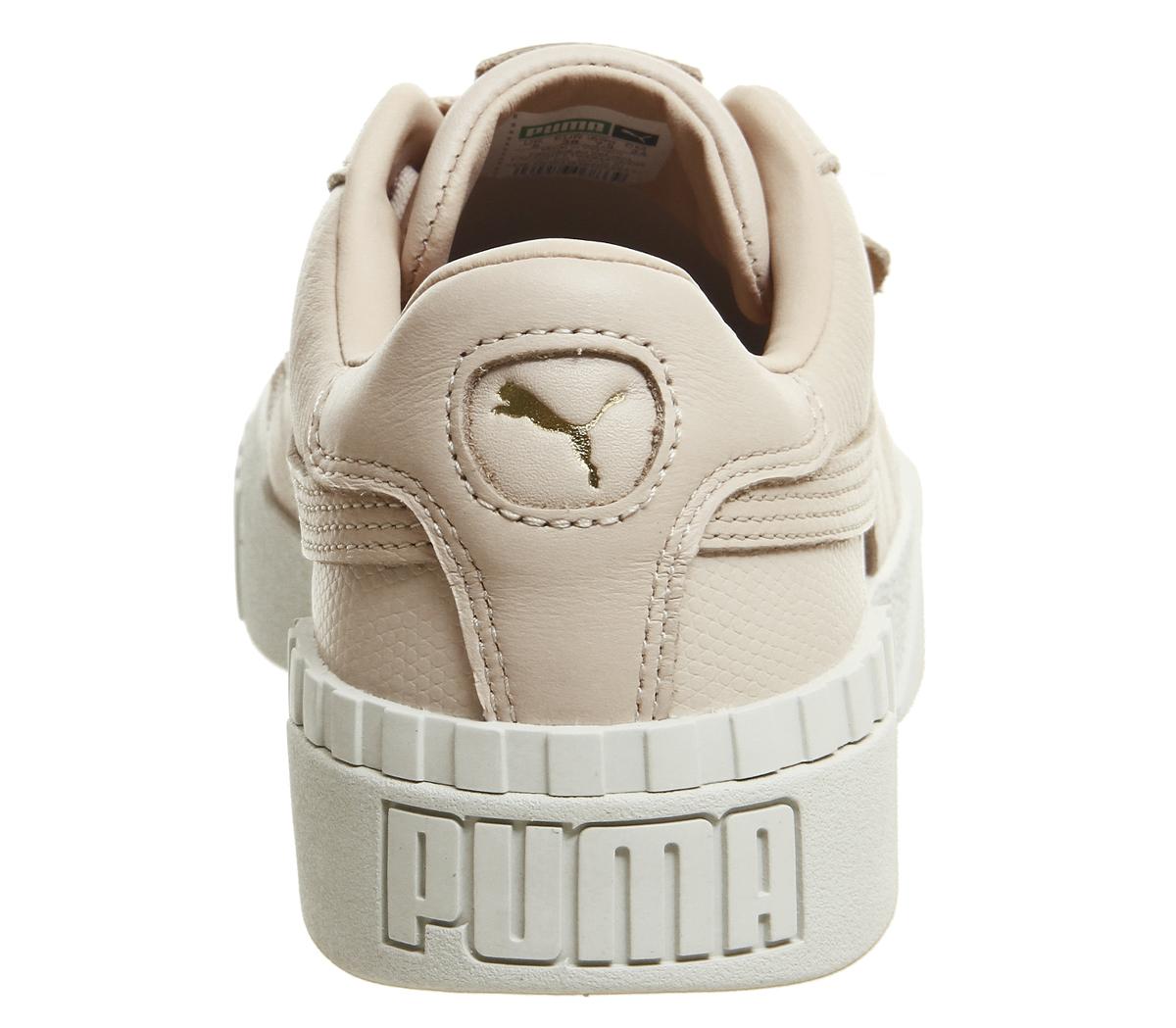 PUMA Cali Trainers Cream Tan - Women's Trainers