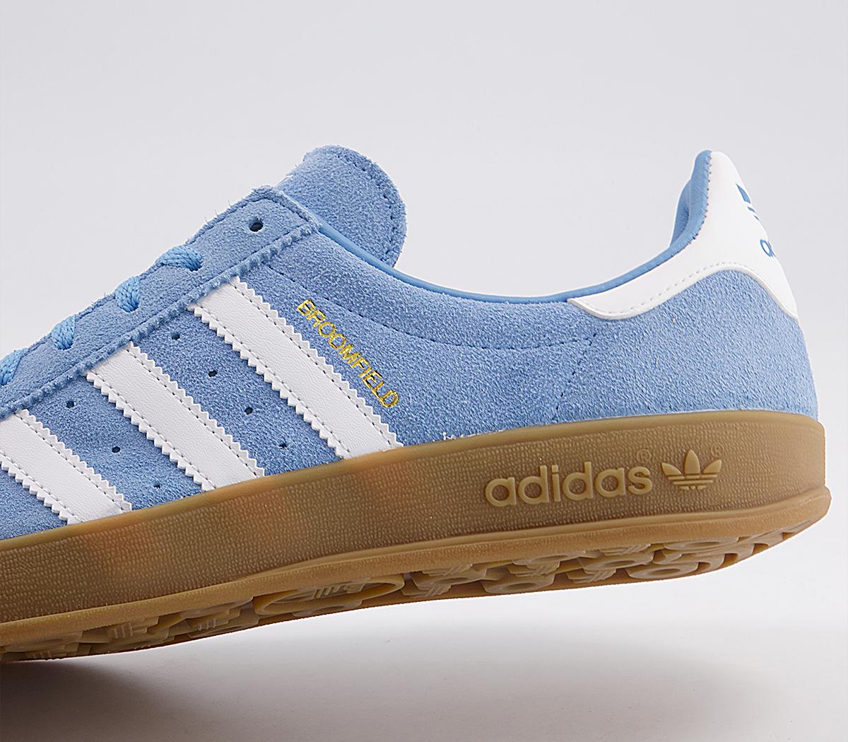 adidas Broomfield Trainers Light Blue White Gum - Junior