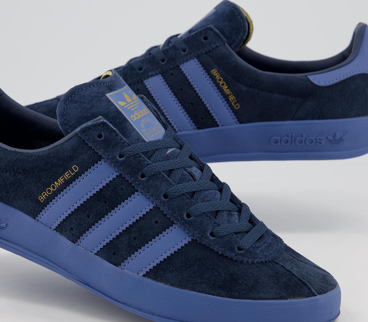 adidas Broomfield Trainers Blue Gold Metallic - Junior
