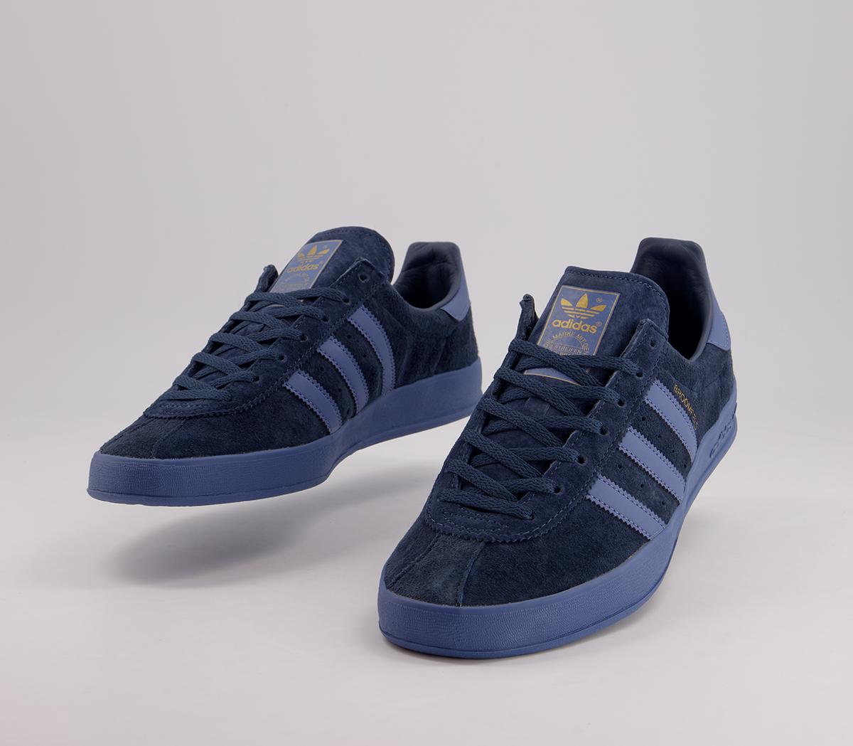 adidas Broomfield Trainers Blue Gold Metallic - Junior