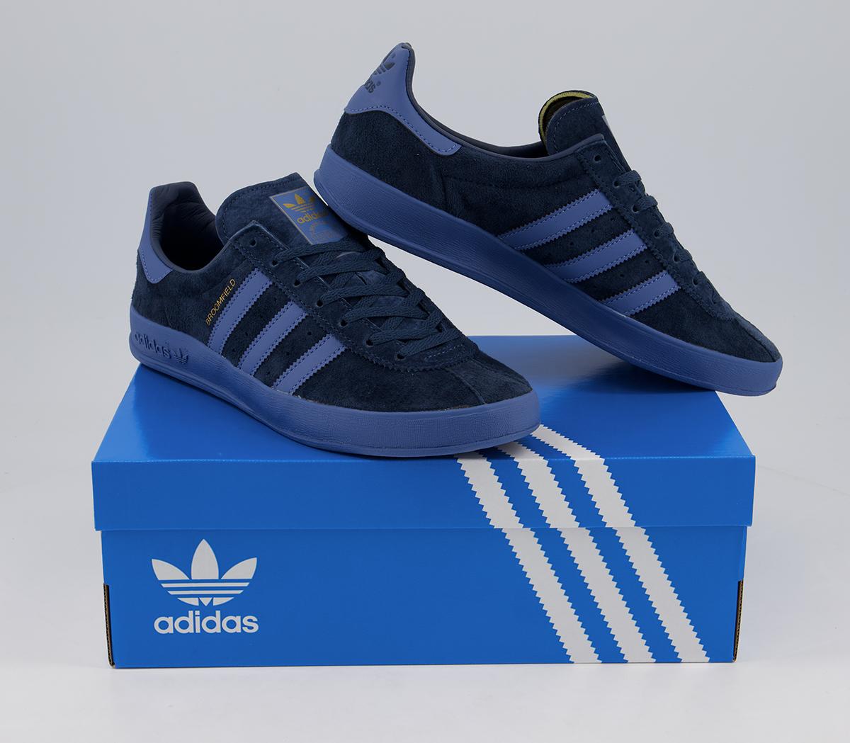 adidas Broomfield Trainers Blue Gold Metallic - Junior
