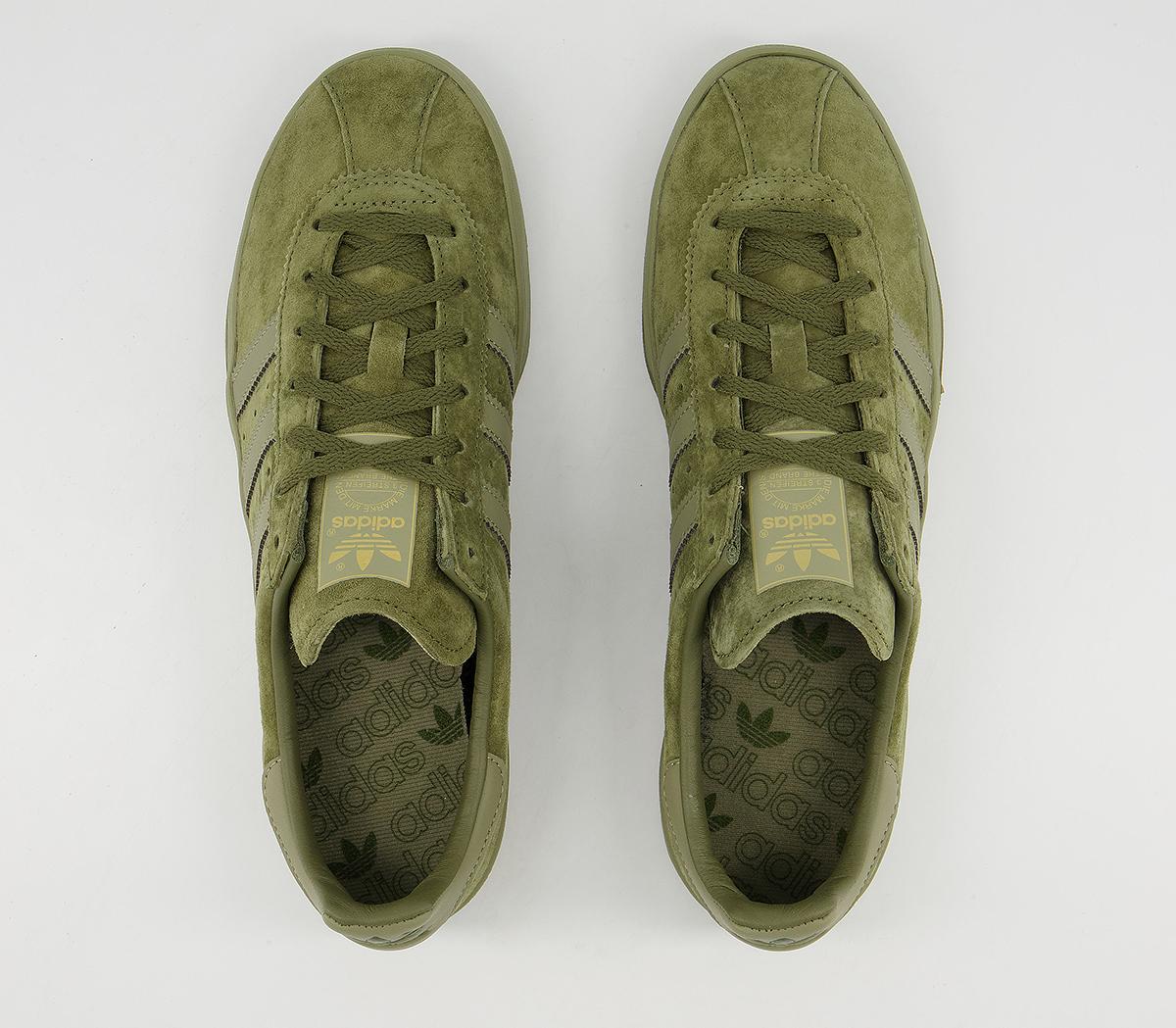 adidas Broomfield Trainers Green Gold Metallic - Men's Terrace Trainers