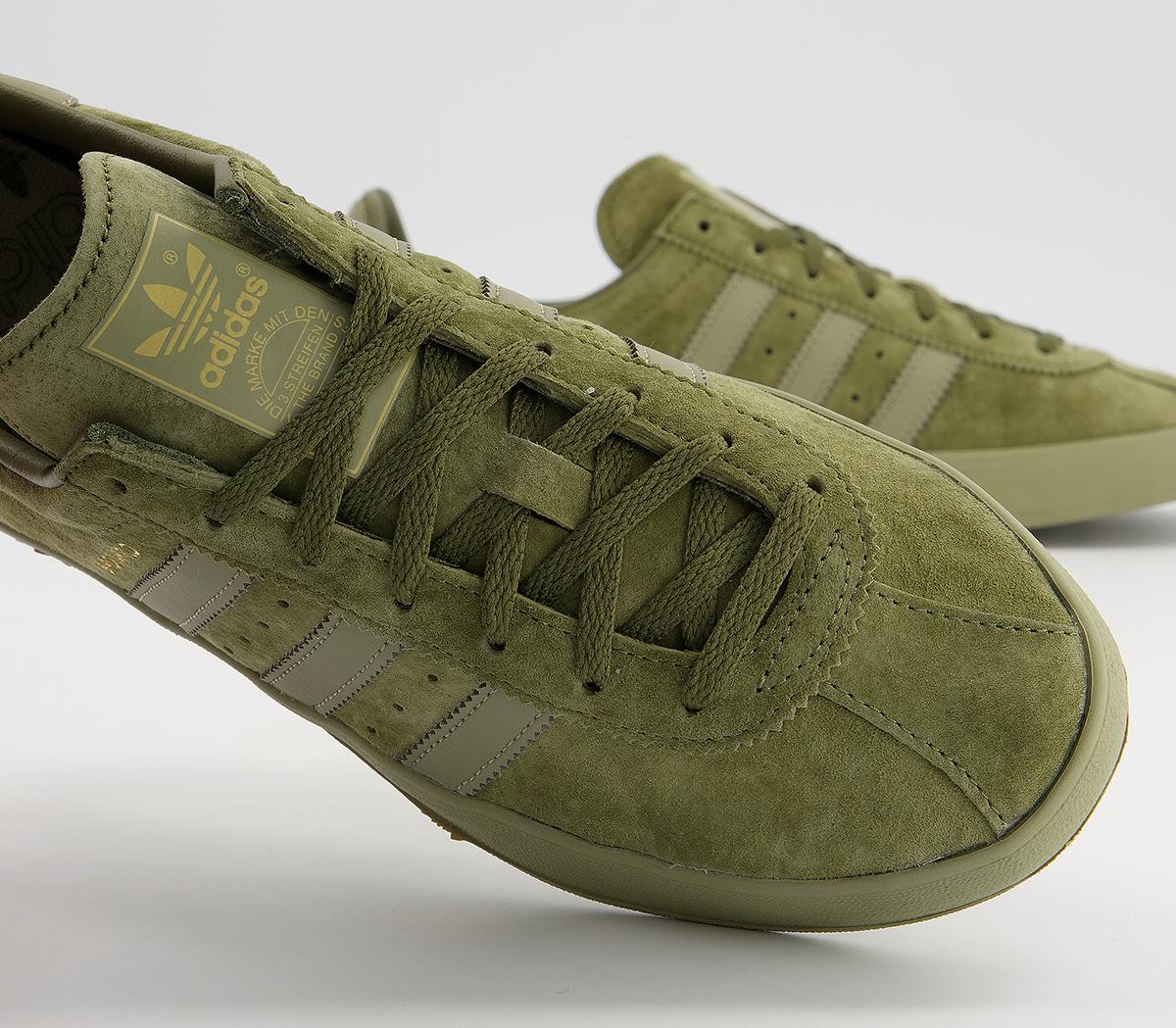 adidas Broomfield Trainers Green Gold Metallic - Men's Terrace Trainers