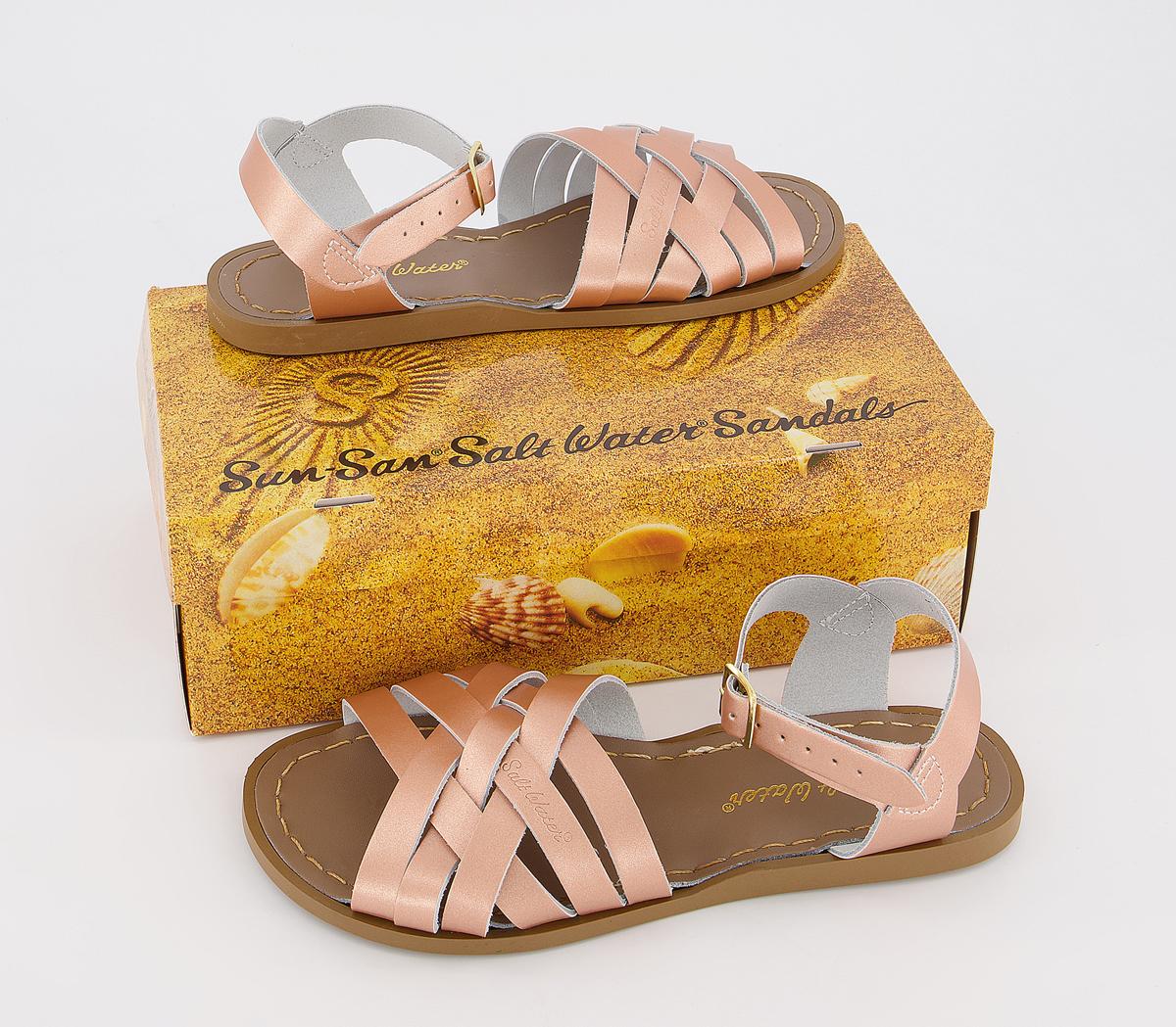 Salt-Water Retro Sandals Rose Gold - Women’s Sandals