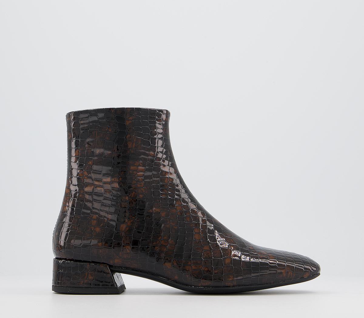 Vagabond Shoemakers Joyce Ankle Boots Dark Brown - Women's Ankle Boots