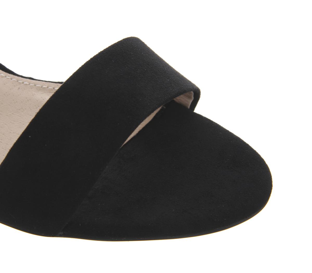 OFFICE Marigold Strappy Heels Black - Mid Heels