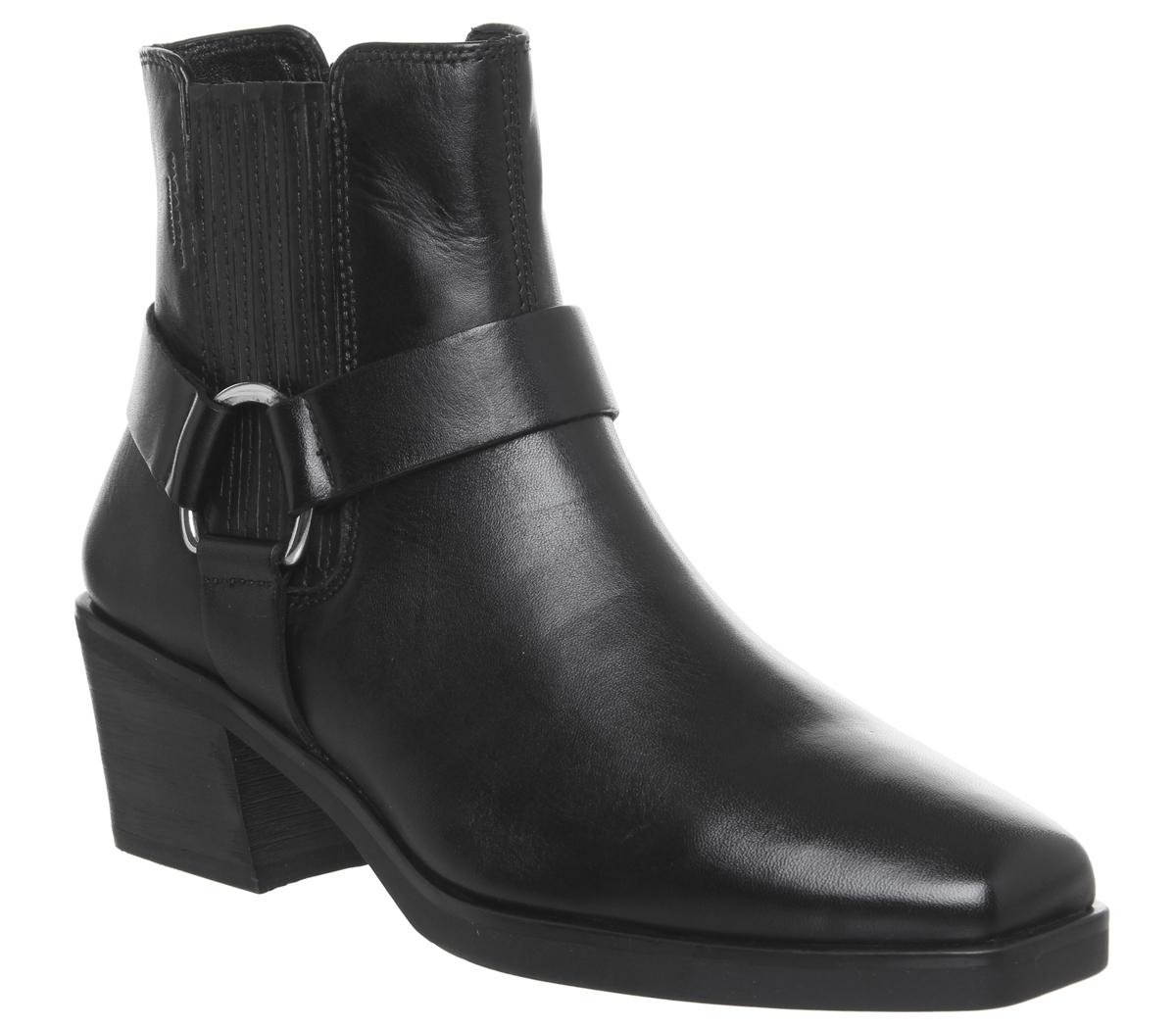 Vagabond Shoemakers Simone Harness Boots Black Leather - Women's Ankle ...