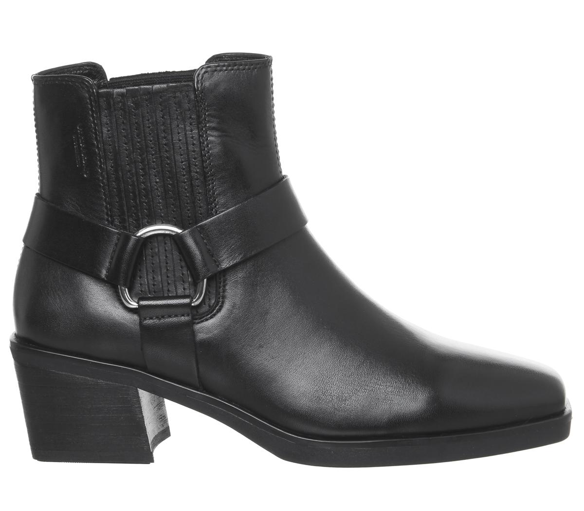 Vagabond Shoemakers Simone Harness Boots Black Leather - Women's Ankle ...