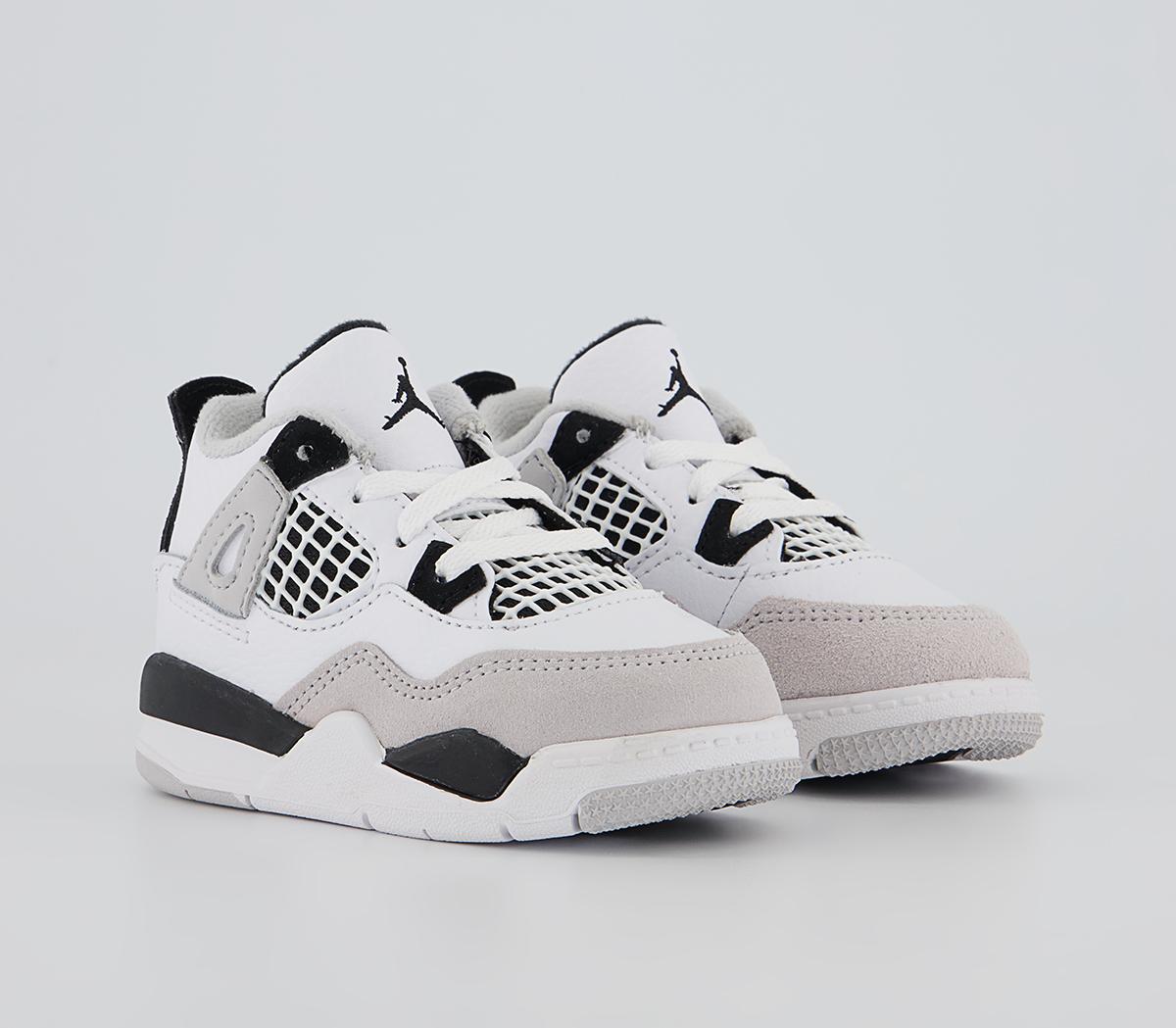 Jordan Air Jordan 4 Td Trainers White Black Neutral Grey - Unisex