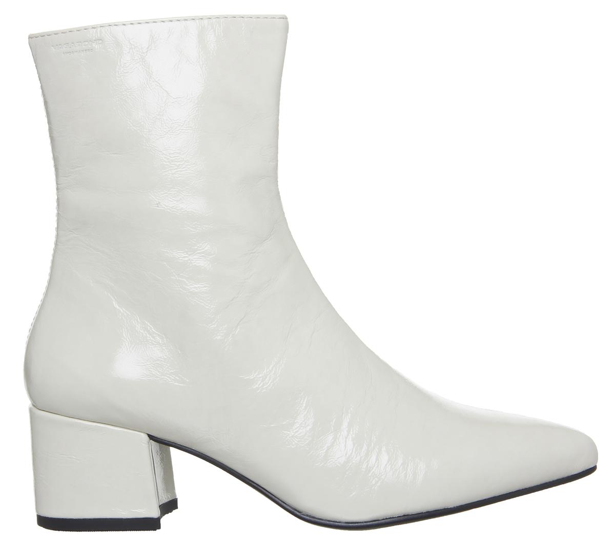 Vagabond Shoemakers Mya Mid Ankle Boots White - Mid Heels