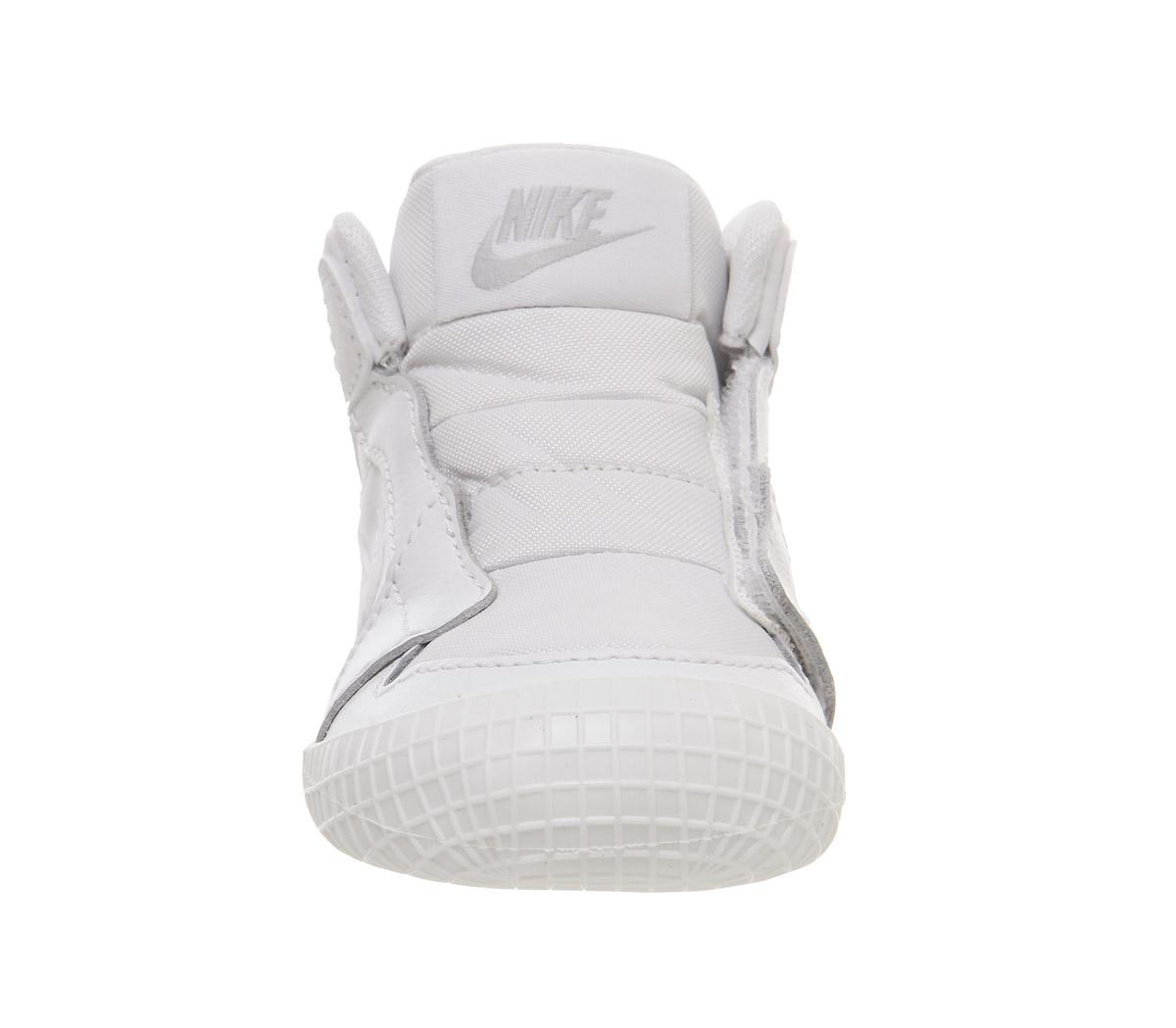 Jordan Jordan 1 Crib Booties White Pure Platinum - Unisex