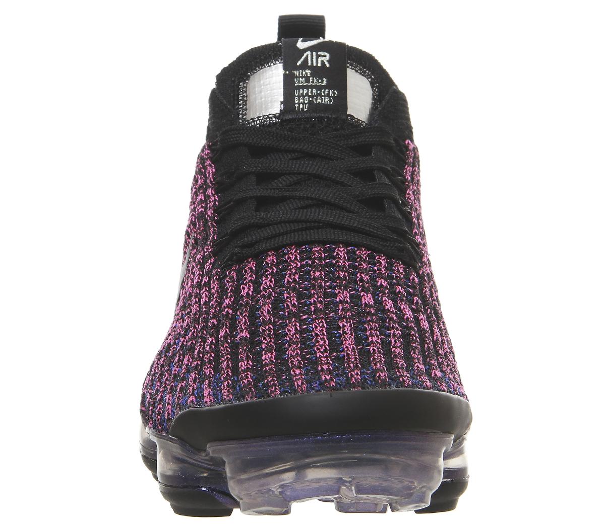 Nike Air Vapormax Fk 3 Trainers Black Racer Blue Laser Fuchsia F ...