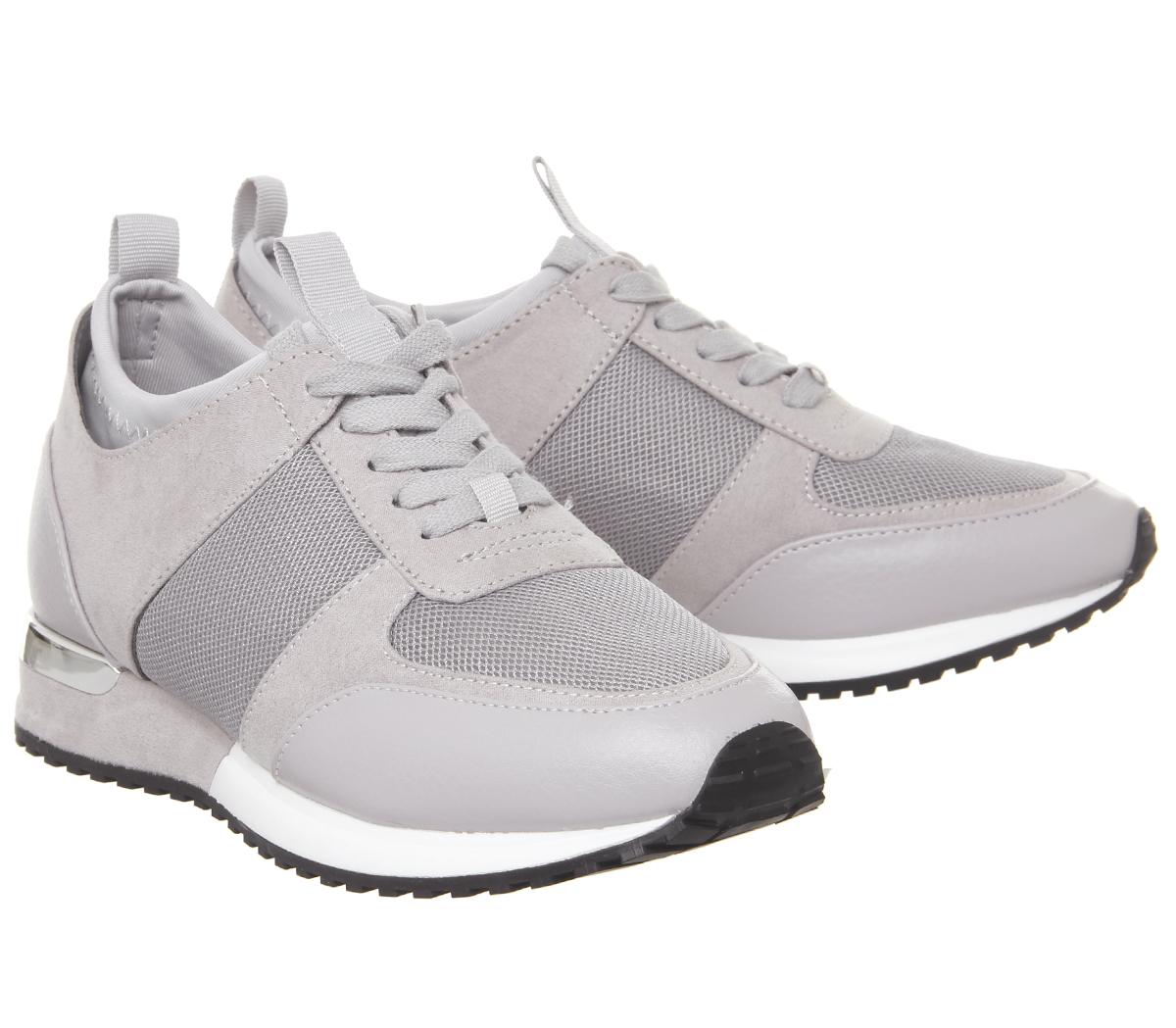 OFFICE Flaming Glam Runners Grey - Flat Shoes for Women