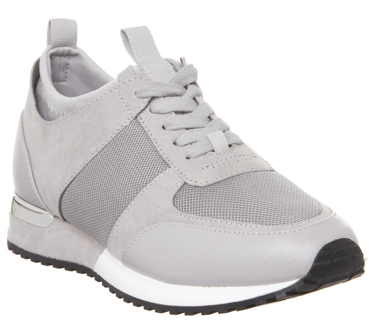 OFFICE Flaming Glam Runners Grey - Flat Shoes for Women