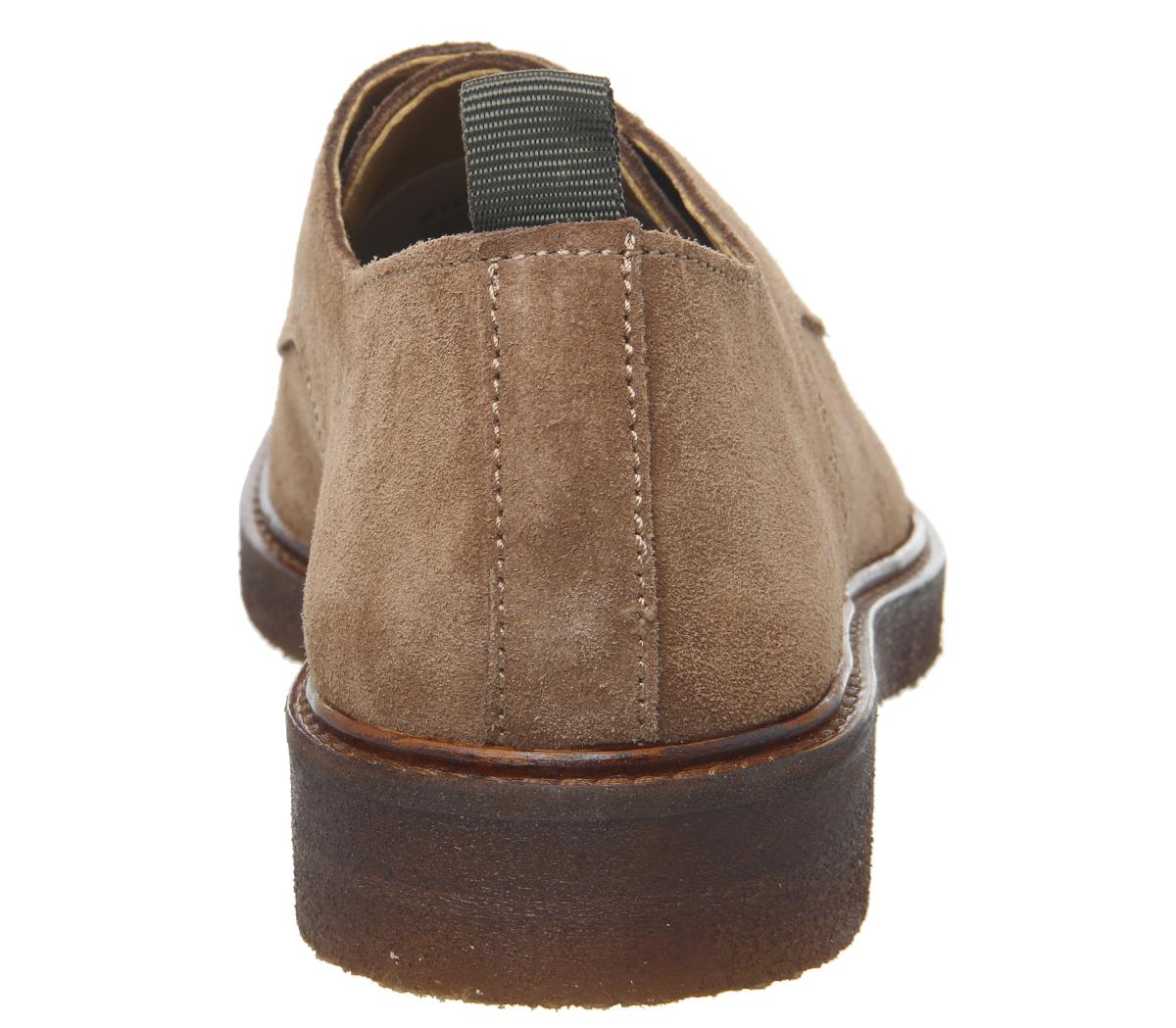 OFFICE Locked Derby Shoes Rust Suede - Men's Casual Shoes