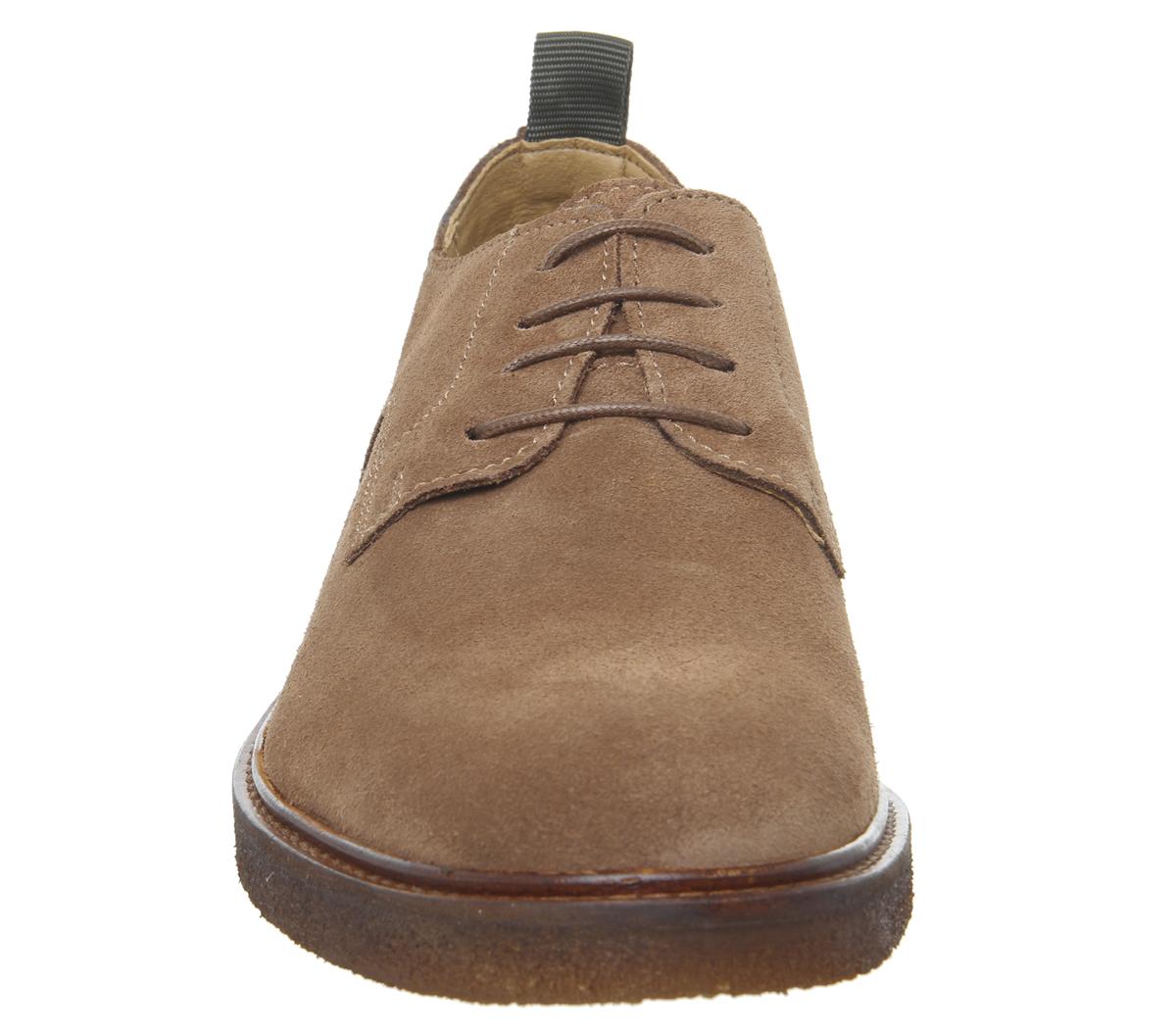 OFFICE Locked Derby Shoes Rust Suede - Men's Casual Shoes