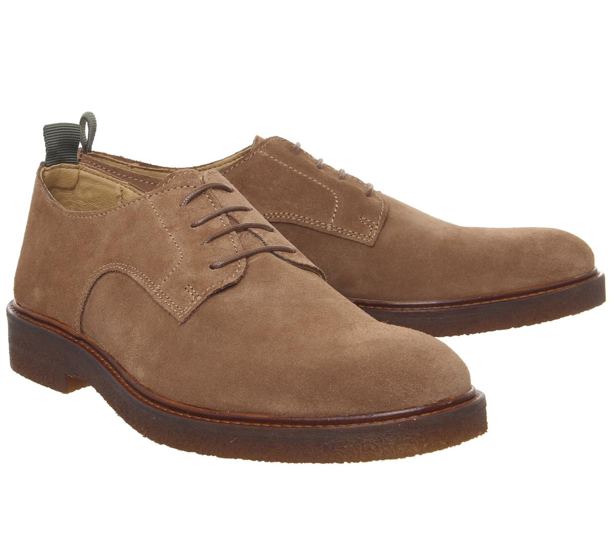 OFFICE Locked Derby Shoes Rust Suede - Men's Casual Shoes