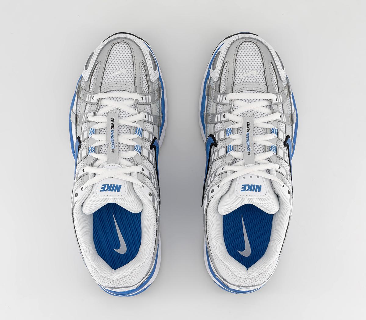 Nike P-6000 Trainers White Silver Blue - Women's Trainers