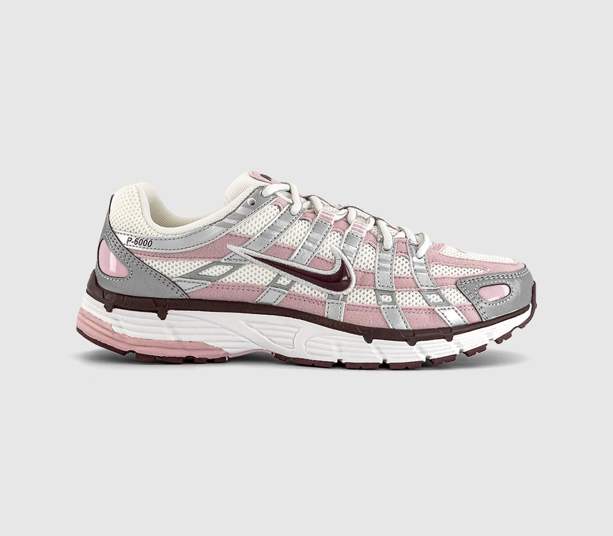Click here for Nike Womens P-6000 Trainers Summit White Plum Chal... prices