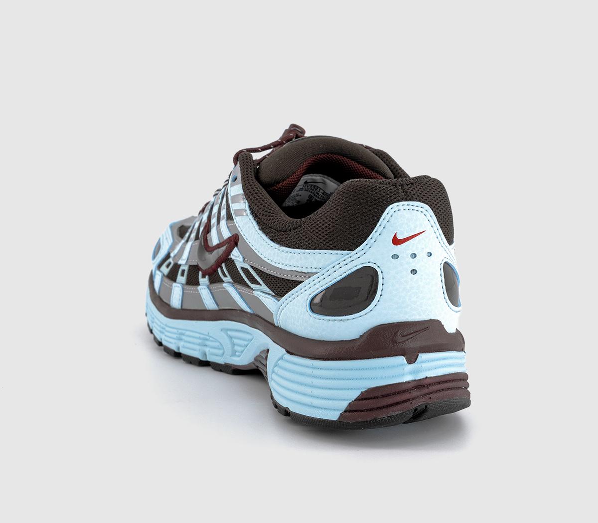 Nike P-6000 Trainers Glacier Blue Burgundy Crush Velvet Brown - Women's ...