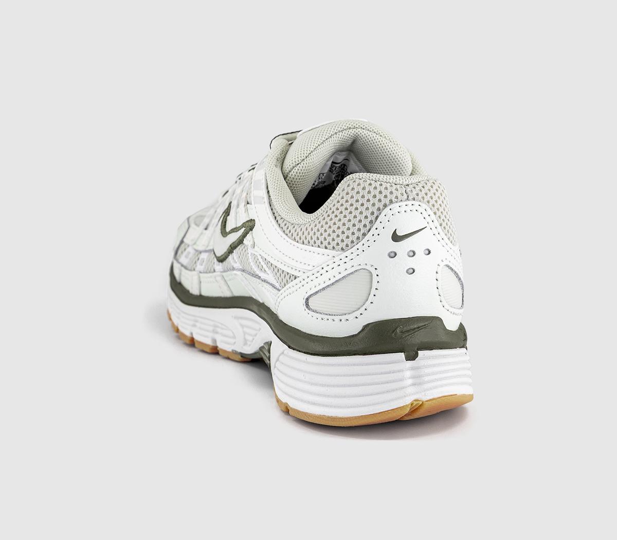 Nike P-6000 Trainers Light Bone Sail Phantom Medium Olive - Unisex Sports