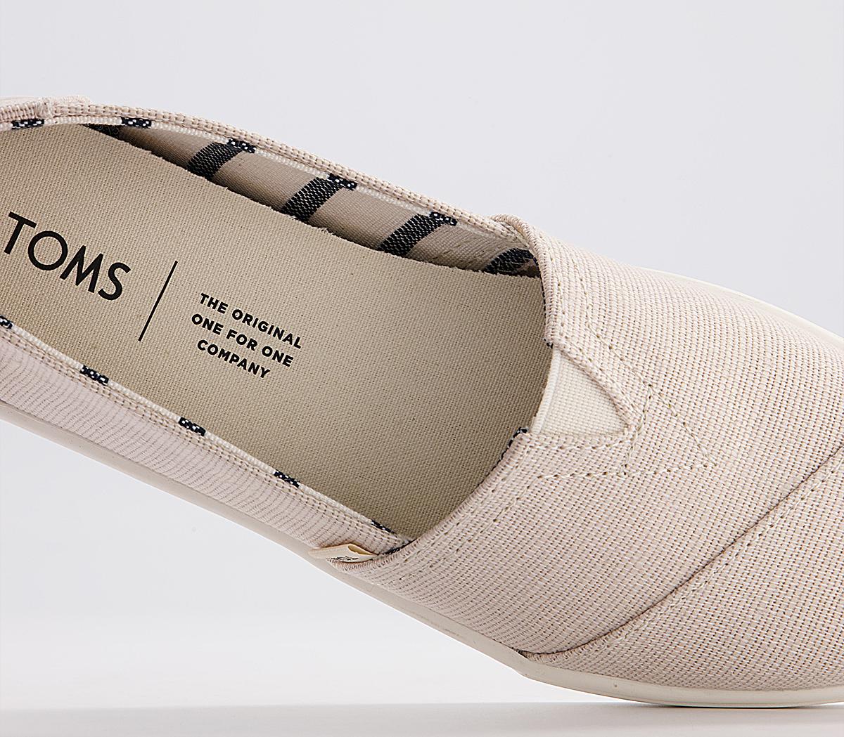 TOMS Alpargata Cupsole Slip Ons Natural Heritage - Flat Shoes for Women