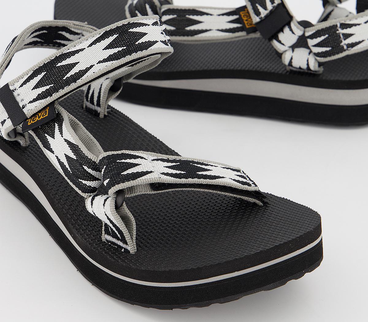Teva Midform Universal Sandals Black Pattern - Women’s Sandals