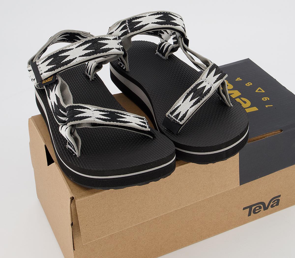 Teva Midform Universal Sandals Black Pattern - Women’s Sandals
