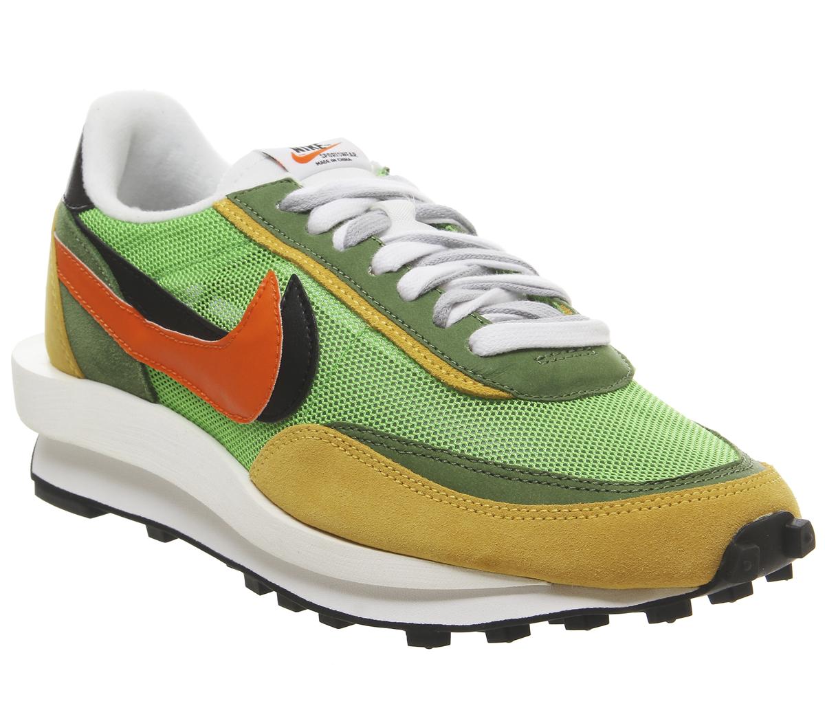 Click here for Nike Waffle Sacai Ldv Trainers Green Orange Black... prices
