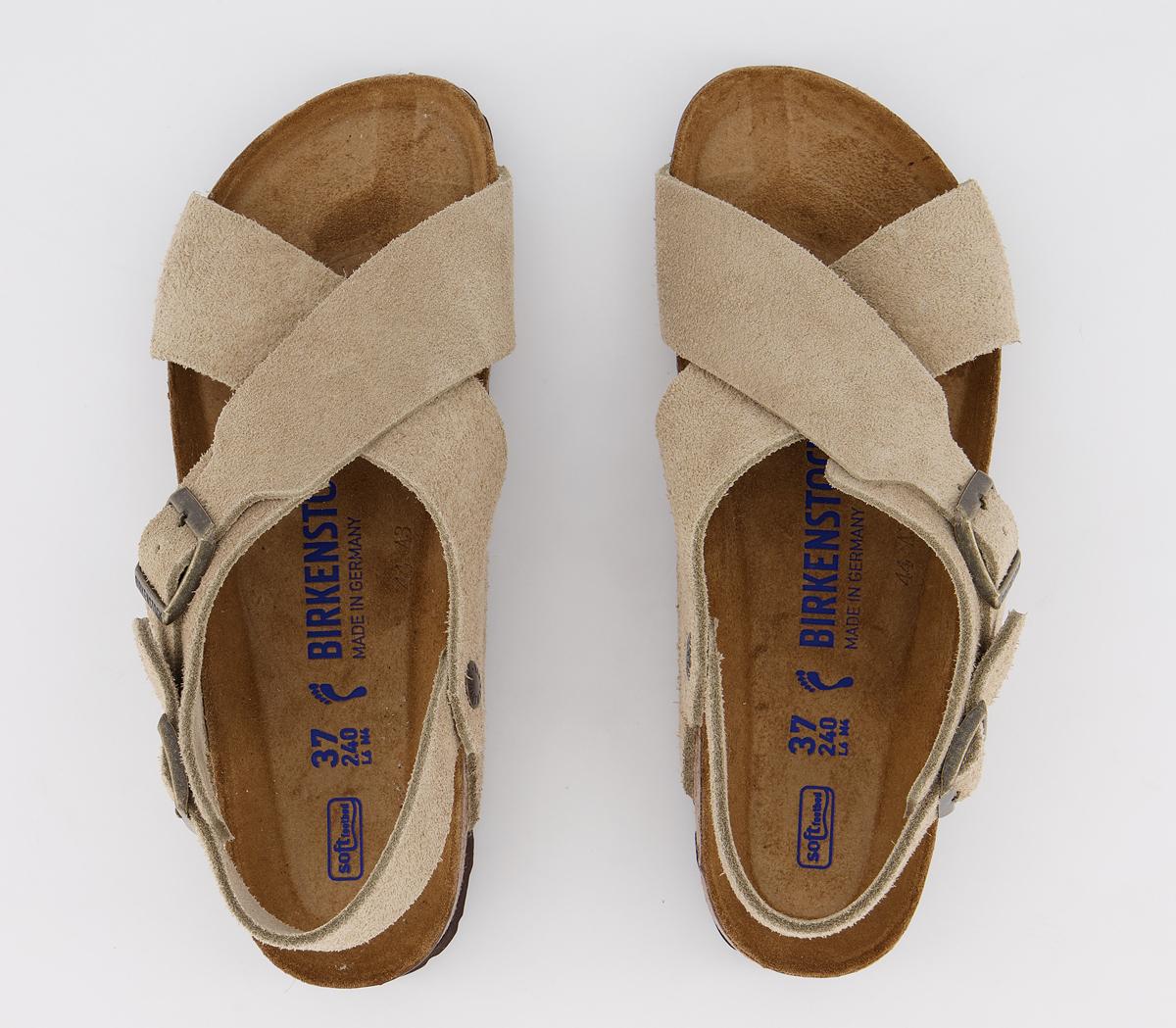 BIRKENSTOCK Tulum Cross Sandals Taupe - Women’s Sandals
