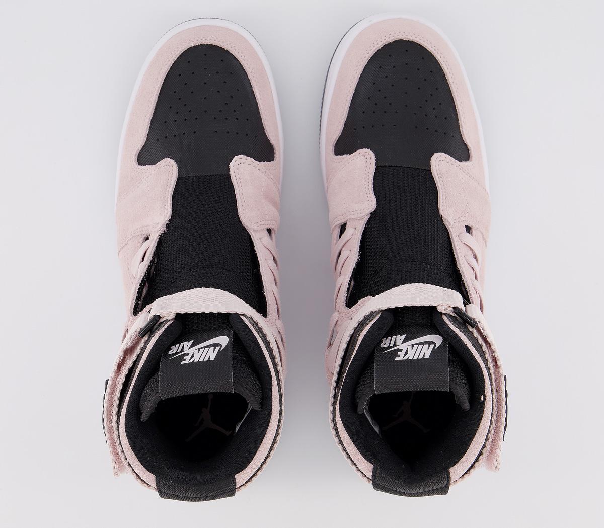 Jordan Air Jordan 1 Nova Xx Trainers Barely Rose Black White F - Women ...