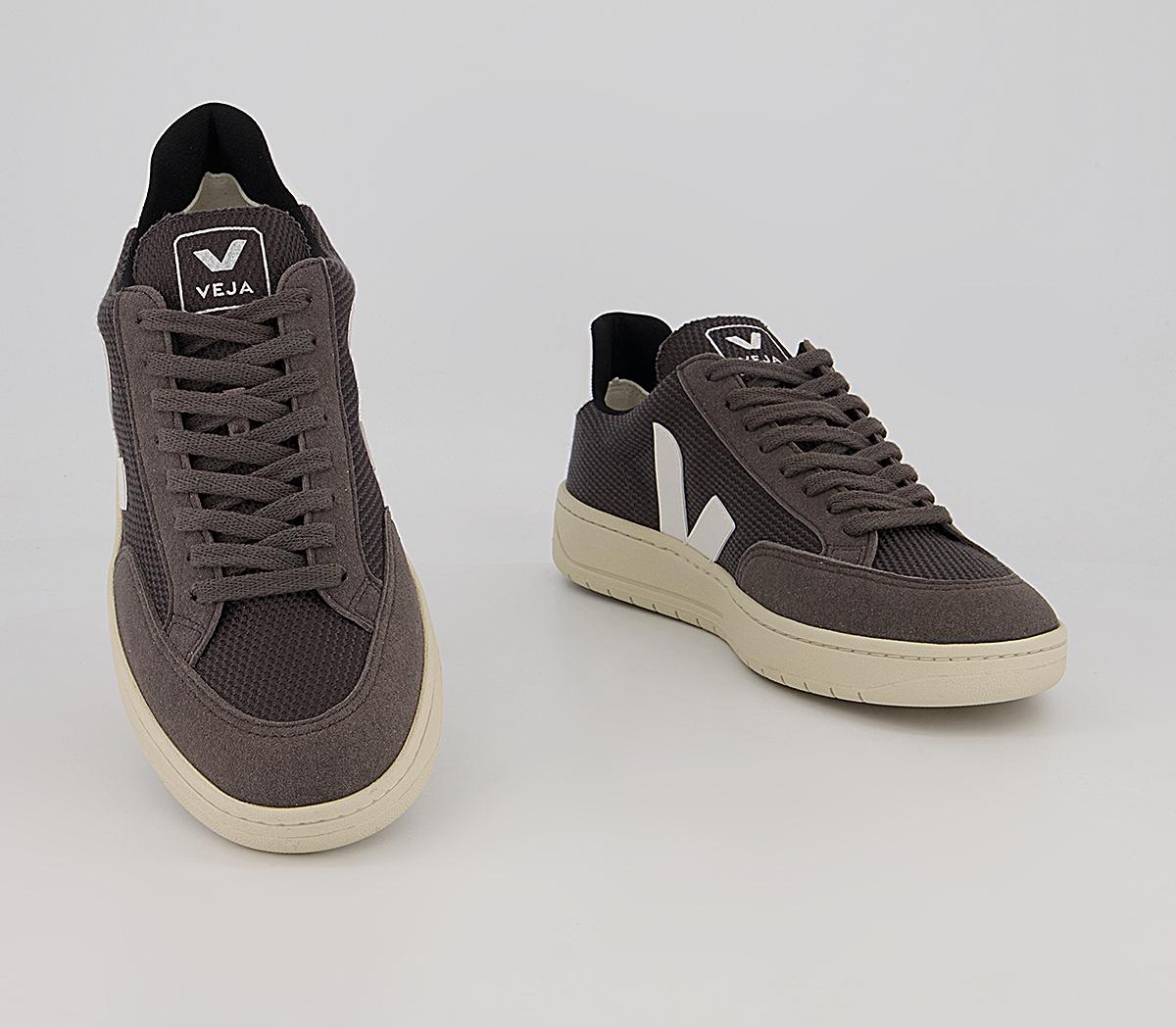 VEJA V-12 Trainers Bmesh Grafite White - Men’s Sustainable Materials