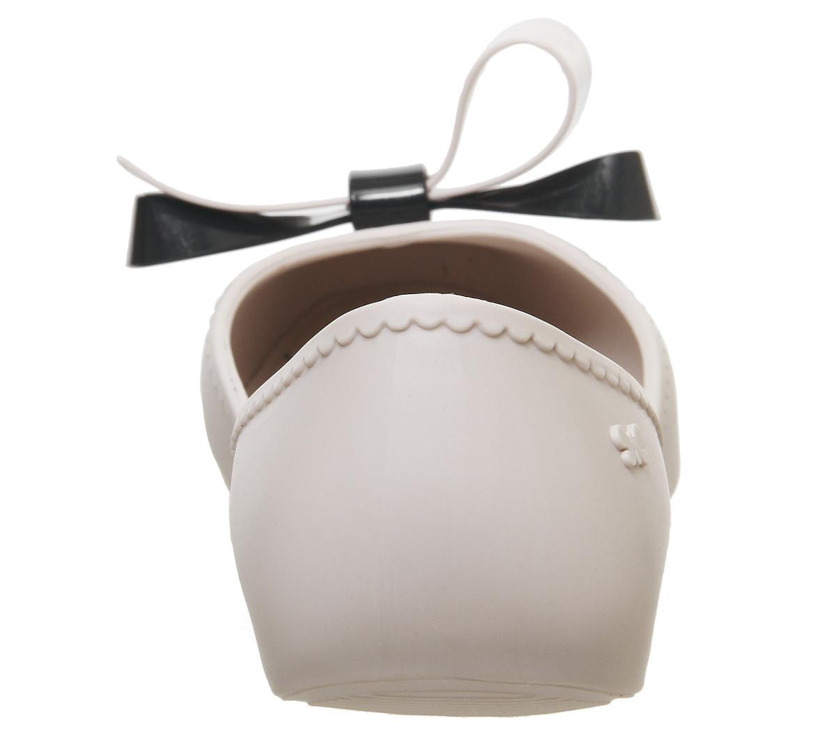 Zaxy Start Ribbon Bow Pumps Ivory - Flat Shoes for Women