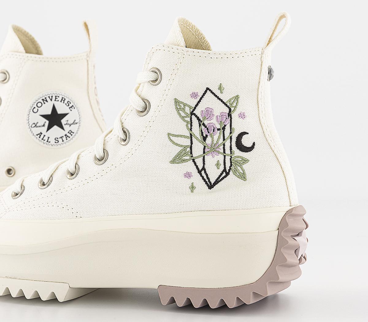 Converse Run Star Hike Platform Trainers Vintage White Stone Mauve ...